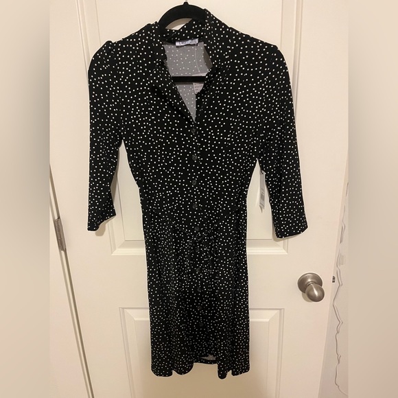 Dex | Dresses | Dex Black And White Polka Dot Dress | Poshmark